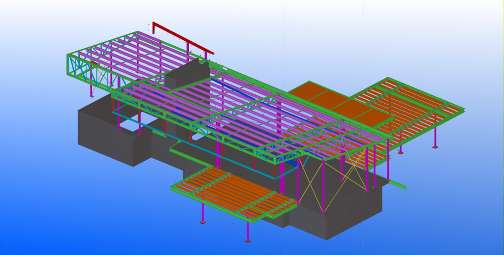 Structural Steel Detailing and Fabrication Drawings for a Residential House